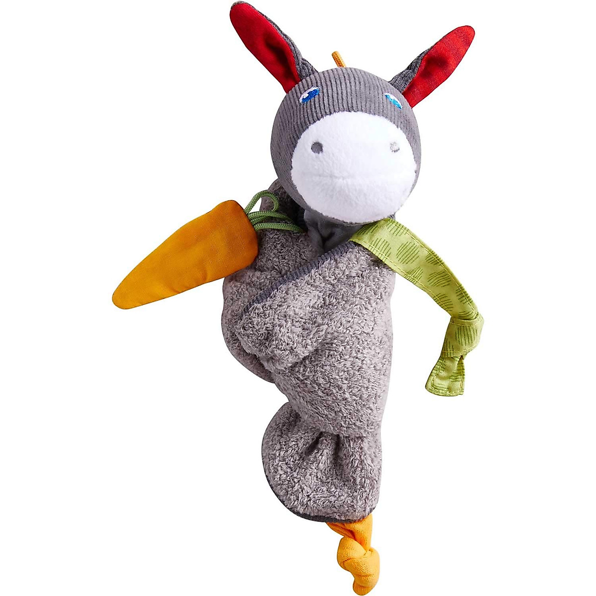 HABA Cuddly Donkey Snuggly Lovey Baby Blankie