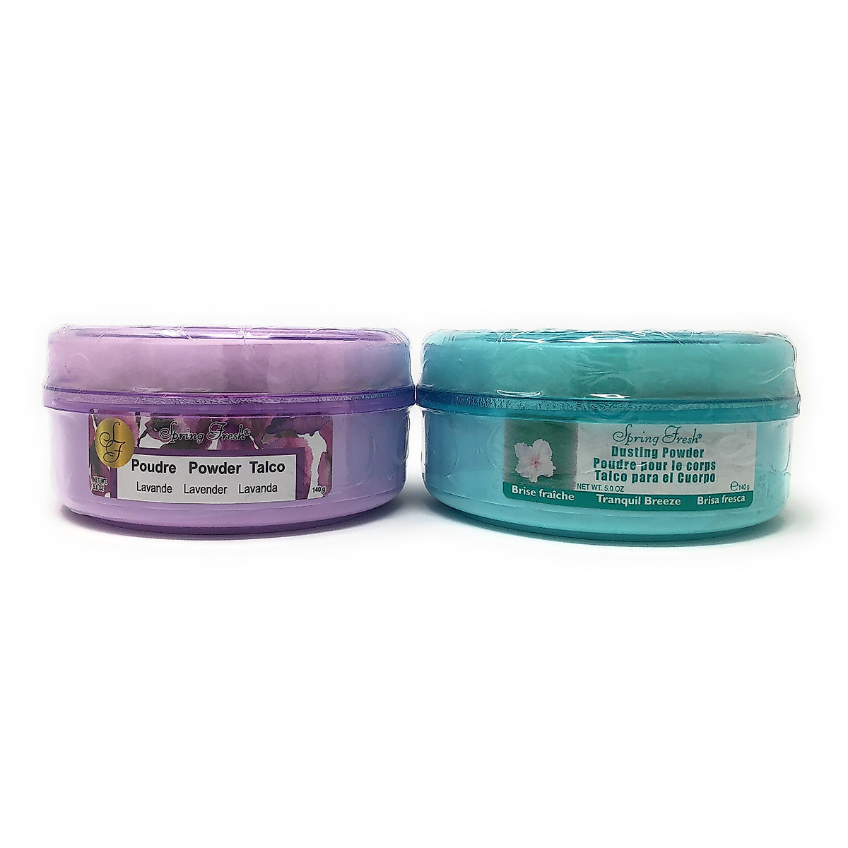 Belcam Bath Therapy Spring Fresh Dusting Powder Lavender (5 oz) Bundle with Tranquil Breeze (5 oz)