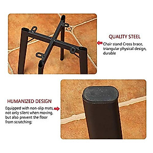 IWQHQXR Office Conference Table, Living Room Table and Chair Set Nordic Simple Wooden Round Dining Table Home Living Room Study Bedroom Display 1 Table 4 Chairs (Color : Brown) (Color : Red+Black)