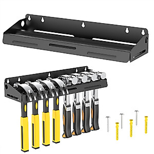 ValuXpro Hammer Holder,Hammer Storage Tool Rack Organizer Wall Mount for Garage,Pegboard,Workshop,Home,Fit Most of Hammer or Small Tools
