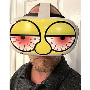 Stoner Eyes Decal for Quest 2 VR Headset - Meta/Oculus - Glossy Vinyl Sticker