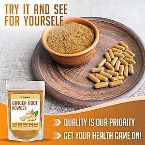 XPRS Nutra Ginger Powder - Premium Ground Ginger Root Powder with Potent Spicy Flavor - Ground Ginger Powder - Vegan Friendly Sustainably Grown Powdered Ginger (4 Ounce)