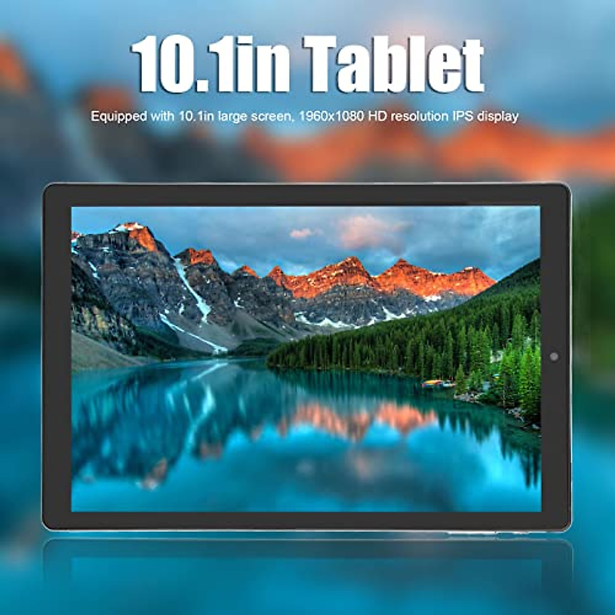 10.1in Tablet, 1960 x 1080 IPS HD 6GB RAM 128GB ROM 2.4G 5G Dual Band Tablet PC with 10-Core CPU, Dual Camera, Dual Speakers and 8800mAh Battery, Full Screen Tablet Computer