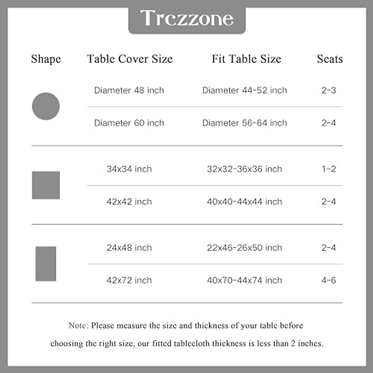 Fitted Rectangle Table Topper Cover Spandex Stretchable Cocktail Tablecloth Black Table Cover Cap with Elastic Edge 42 x 72 inch