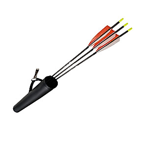 Southland Archery Supply SAS Leather Tube 17" Hip Quiver Arrow Holder with Belt Clip (Hip Quiver)