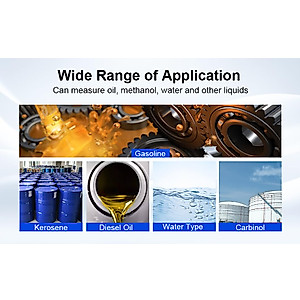 3 inch Turbine Flow Meter,Fuel Flow Meter with LCD Display,Flow Meter ±1% Accuracy for Measure Diesel Kerosene and Water Flows