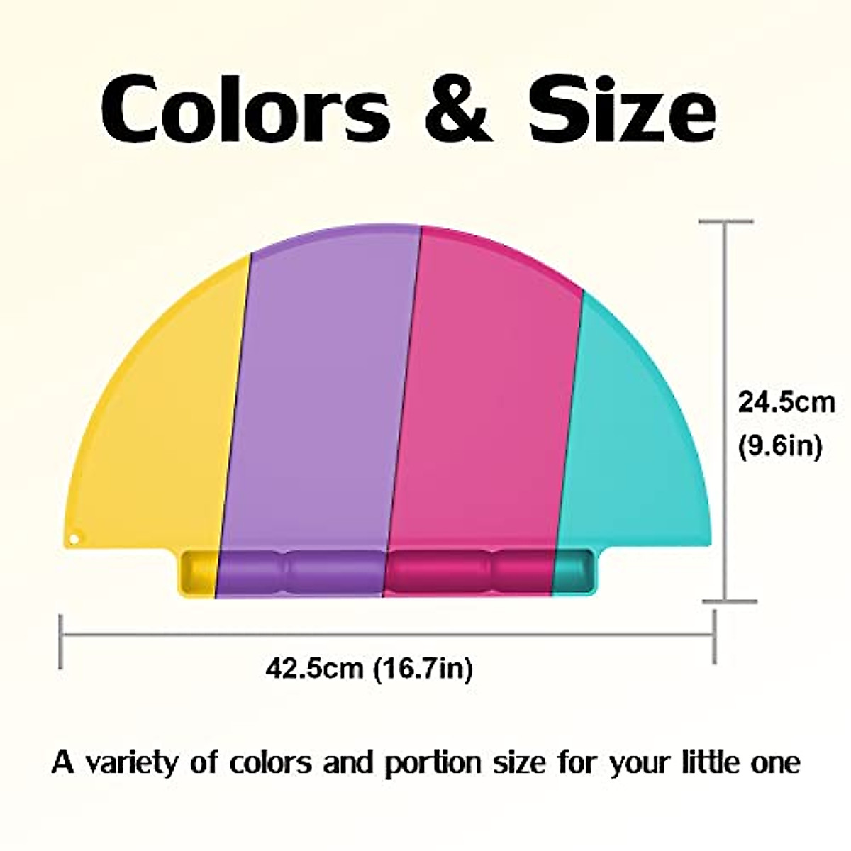 Food Catching Baby Placemat with Suction, Kids Portable Placemats for Dining Table, Premium Silicone toddler baby eating mat, Dishwasher Safe, Easy to Storage and Carry (Yellow)