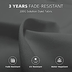 wikiwiki 11x11 FT Cantilever Patio Umbrella Outdoor Large Offset Square Umbrella w/ 36 Month Fade Resistance Recycled Fabric, 6-Level 360°Rotation Aluminum Pole for Deck Pool, Grey