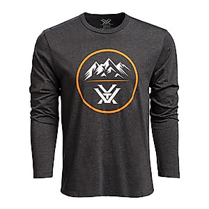 Vortex Optics Three Peaks Long Sleeve Shirts (Charcoal Heather, 3X-Large)