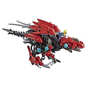 ZOIDS Hasbro Mega Battlers Ruin - Deinonychus Raptor-Type Buildable Beast Figure with Motorized Motion - Toys for Kids Ages 8 and Up, 45 Pieces (E4956)
