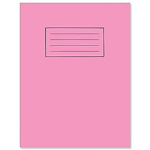 SILVINE 9X7 EXER BOOKS 80PAGE 75GRM PINK