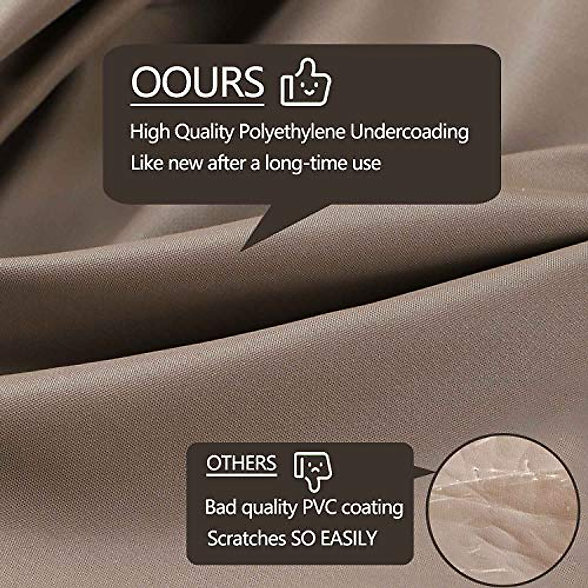 Flexiyard Patio Egg Chair Cover with Adjustable X-Lock System and Zipper, Easy On Easy Off, Heavy Duty 100% Waterproof 600D Oxford Hanging Swing Chair Winter Cover