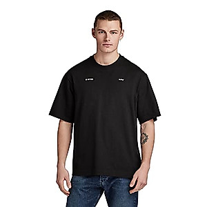 G-Star Raw Men's Boxy Premium Oversized T-Shirt, Black