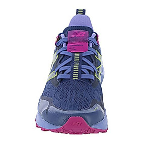 New Balance Women's Dynasoft Nitrel V4 Trail Running Shoe, Blue/Yellow/Pink, 10