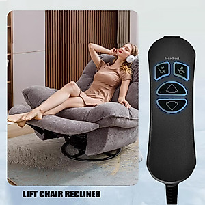 Kroshine Lift Chair Power Recliner Replacement 4 Button 5 Pin Prong MLSK110-A1 Remote Handset Controller Hand Control with USB and Backlight