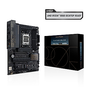 ASUS ProArt B650-CREATOR AMD B650 AM5 Ryzen™ Desktop 9000 8000 and 7000 ATX motherboard, 12+2 power stages (60A), PCIe® 5.0 ready, DDR5, 2.5Gb & 1Gb LAN, USB-C DisplayPort™, 3x M.2 slot, USB4® support