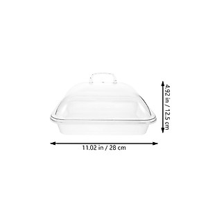 Luxshiny Covered Buffet Tray Chilled Serving Tray Food Plate Candy Display Container Dessert Cloche Dome Food Cover Cake Stand Restaurant Buffet Tray Acrylic Condiment Bell Shaped Travel