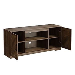 ZINUS Bennett TV Stand for TVs up to 65”, Farmhouse Style Entertainment Center, TV Stand with Storage, Living Room or Bedroom Furniture, Brown
