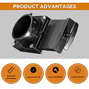 QUICTO 2pc RV Drain Valve Handle, RV Sewer Drain Valve Plastic Handle Replacement Camco Compatible - Fits 1 1/2" and 3" Gate Valves, Black