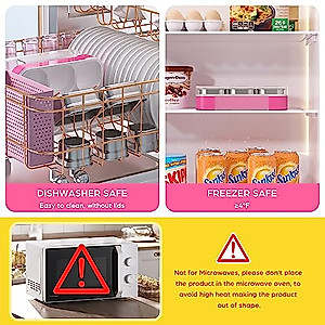 TIME4DEALS Stainless Steel Bento Lunch Box Kids Adult - Leak Proof School Lunch Container with 5-Compartment and Fork Lunch Bag Set for Toddler Child Bento Box for Work Picnic Outdoor, BPA-Free (Pink)