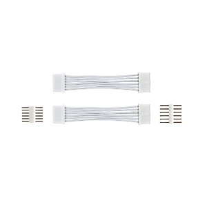 Litcessory Controller to 6-Pin Adapter for Philips Hue Lightstrip Plus (Detachable Version, White - MICRO 6-PIN V4)