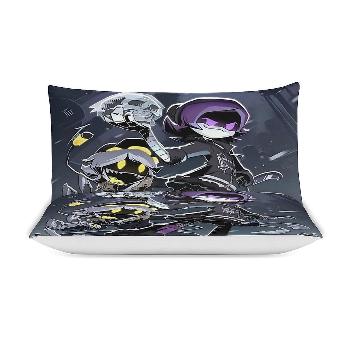 PANKOOCLUB Murder Drones Three Piece Bedding Soft Cute Bed Suit with 1 Duvet Cover and 2 Pillowcases 86""x70"", Style-4