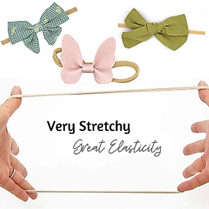 DiaperSquad's Baby Girl Bow Headbands Newborn Infant Toddler 20-pack Hairbands and Bows Child Hair Accessories