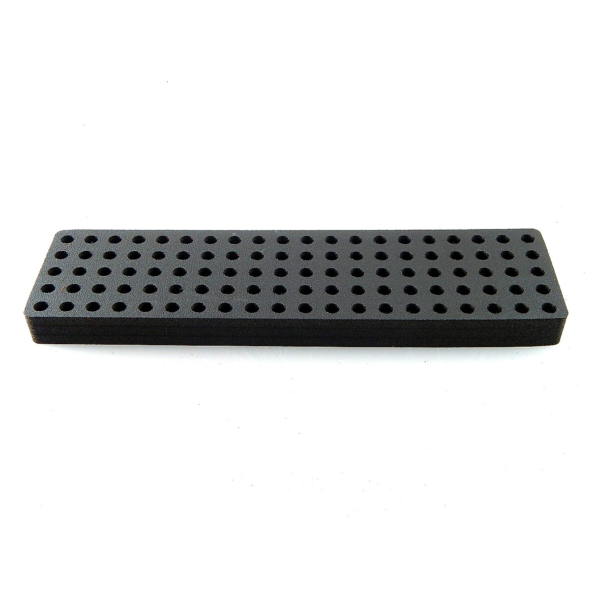 Polar Whale Microcentrifuge Tube Rack Holder for 2ml and 1.5ml Tubes Black Foam Storage Organizer Stand Lab Transport Holds 100 Tubes Fits up to 11mm Diameter