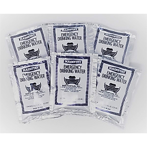LaunchPro Emergency Water Pack 3 Day Survival Rations (6 x 4.2 oz Pouches) USCG Approved 5 -Year Shelf Life