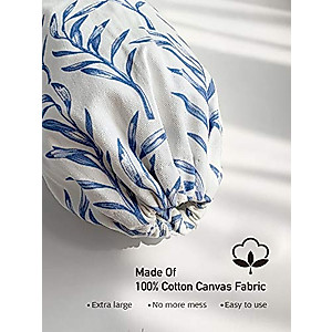 Tropical Leaves Grocery Bag Storage Holder, Grocery Shopping Bags Carrier,Plastic Bag Dispenser, Organizer Recycling Grocery Pocket Containers for Home and Kitchen,Gifts for Family 23x9 inch