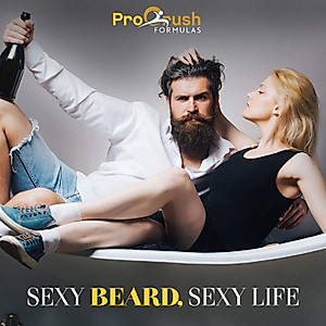 Beard Growth Support Supplement- Grow Fuller, Longer, Thicker, & Healthier Facial Beard & Mustache Hair. Natural Supplement Vitamin with Biotin for Men.