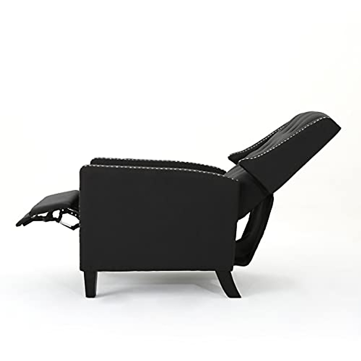 Christopher Knight Home Izidro Traditional Fabric Recliner, Dark Charcoal / Dark Brown