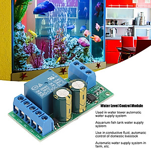 Water Level Controller Module, 12V Relay Panel Liquid Level Control Module 30VDC Maximum Load for Fish