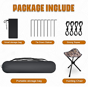 Hunting Blind and Silent Hunting Clothes for Men Fleece Lining, Safety Strap Compatible