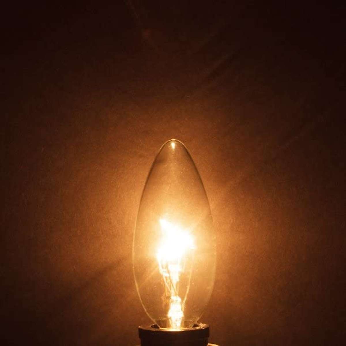 MMBGJKG 40W Incandescent Torpedo Tip Chandelier, Incandescent Clear Dimmable Light Bulbs and Medium E26 Candelabra Base,Transparent Candle Light Bulbs for Chandeliers, Ceiling Fan Lights (6)