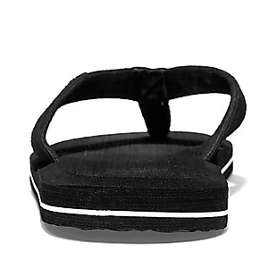 NeedBo Women's Flip Flops Thong Sandals Comfortable Lightweight Beach Sandal (8 M US, Black/Black)