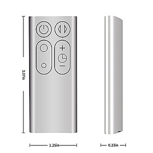 New 965824-06 965824-07 Replacement Remote Control for Dyson Fan AM11 TP01 TP00 - Silver, Without Magnetic Function