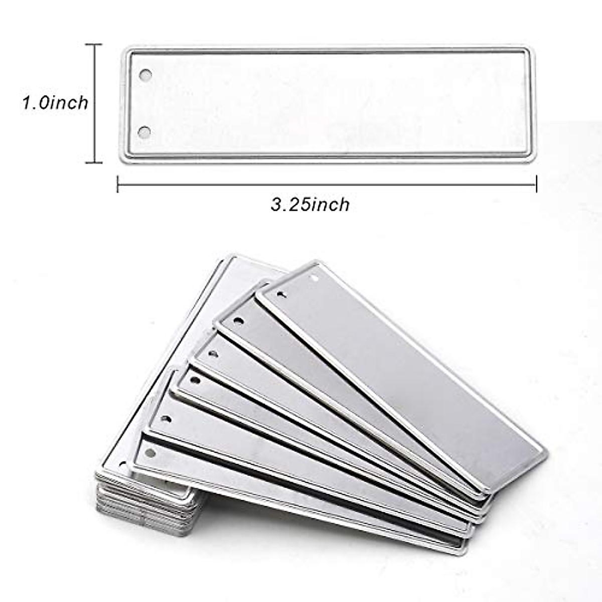 Coolrunner Plant Labels, Aluminum Plant Tags with 6 Inch Wires (100)