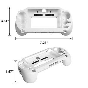 L2 R2 Trigger Hand Grip Shell Controller Protective Case for Sony PS Vita 1000 (White)