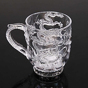 FOMIYES Mug 2pcs LED Cups Light up Flashing Beer Mugs 285ML Automatic Water Activated Color Changing Wine Whisky Glasses Drinkware Mugs Glow in The Dark Shot Glasses for Party Mens Gifts