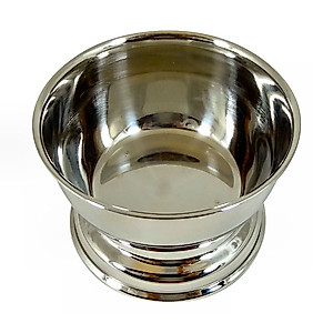 Barbero Deluxe Stainless Steel Shaving Bowl for Shaving Soap