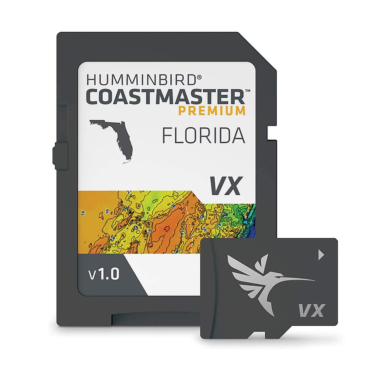 Humminbird 602014-1 CoastMaster Premium Florida V1 Digital GPS Maps Micro Card