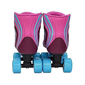 Epic Skates Can05 Kids Cotton Candy Quad Roller Skates, Purple, Youth 5, CottCan05
