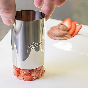 Ateco Round Stainless Steel Form, 2 by 3-Inches High