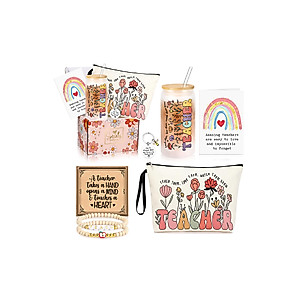 JTENGTOP Teacher Appreciation Gifts for Women, Christmas Thank You Gifts for Teachers from Student, Thanksgiving Back To School Teacher Gift Ideas Basket Set of 5