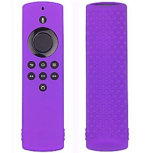 CUCUDAI Silicone Case Forr Amazon Fire TV Stick Lite Remote Control Shockproof Anti-Slip Replacement Protective Cover Case-Pink