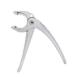 GGOMI Hot Pot Gripper Holder for Korean Stone Ceramic Bibimbap Bowl (Dolsot, Ddukbaegi) Aluminum Tongs, Sizzling Hot Plate 6-2/3 Inch