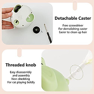 Automatic Cat Toys for Indoor Cats Replace Feather,Rechargeable Kitten Toys for Carpet,Robotic Cat Feather Toys with Laser,Self Moving Interactive Motorized Pet Electric Toys, Remote Cat Toy Exercise