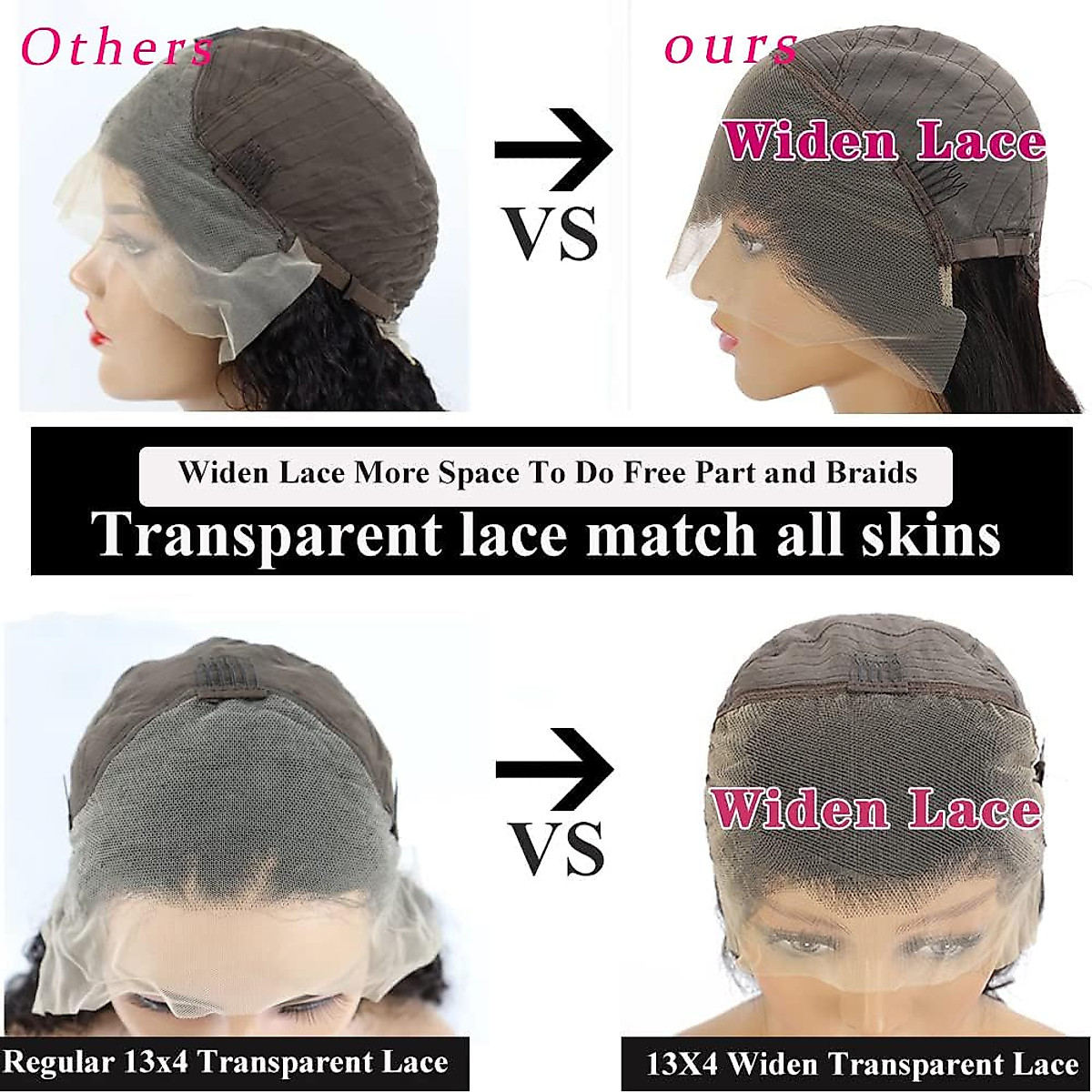 Foreverlove Body Wave Lace Front Wigs Human Hair Pre Plucked with Baby Hair 200% Density Unprocessed Brazilian Virgin Remy Human Hair 13x4 Transparent Lace Frontal Wigs for Women (12 Inch)