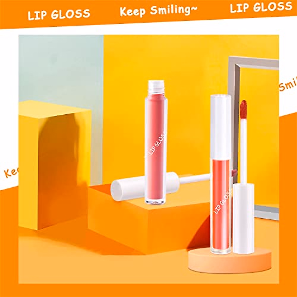 JDEFEG Makeup Mat Liquid Lipstick Lip Plumper Makeup Kit Long Lasting Velvet Lip Gloss Pigmented Lip Makeup Gift For Girls And Women 3Ml Sexy Lip Scrub(I)